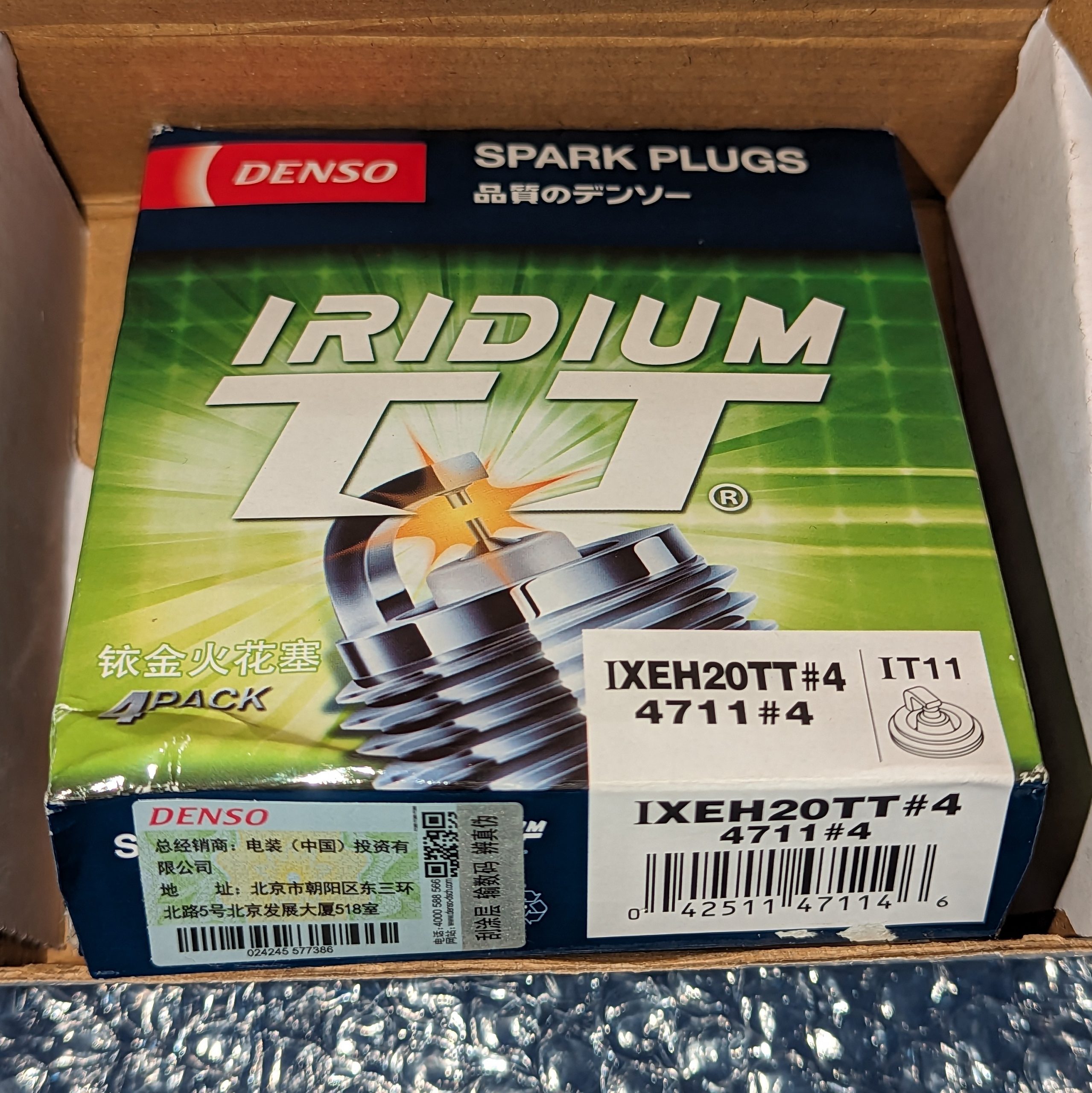 Genuine Denso IXEH20TT Iridium Spark Plugs - SparkPlugs